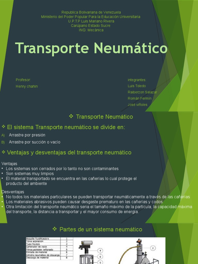 Transporte Neumatico. | PDF | Neumático | Ventilador mecánico