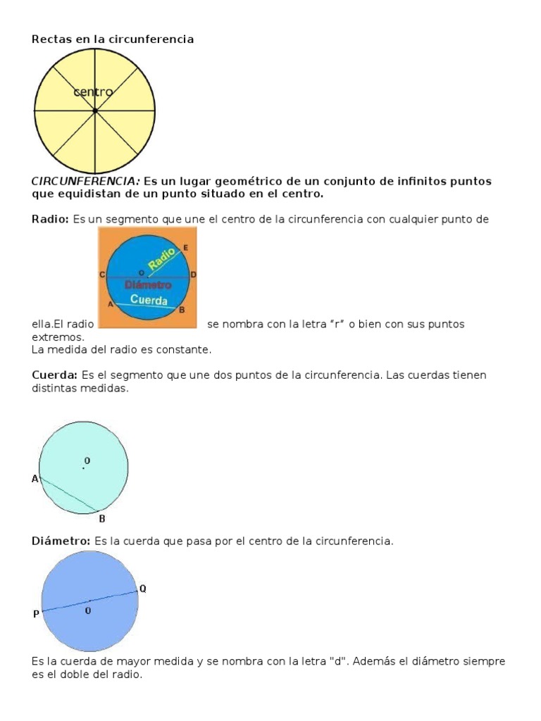 Rectas en La Circunferencia | PDF | Circulo | Tangente