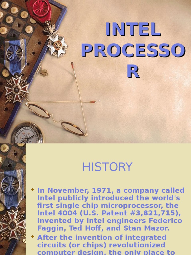 Intel Family Processor | PDF | Intel | Microprocessor