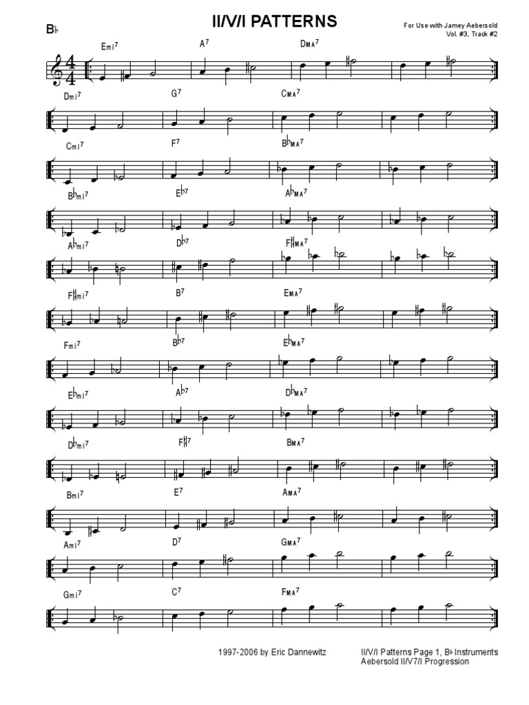II V I Patterns BB PDF | PDF
