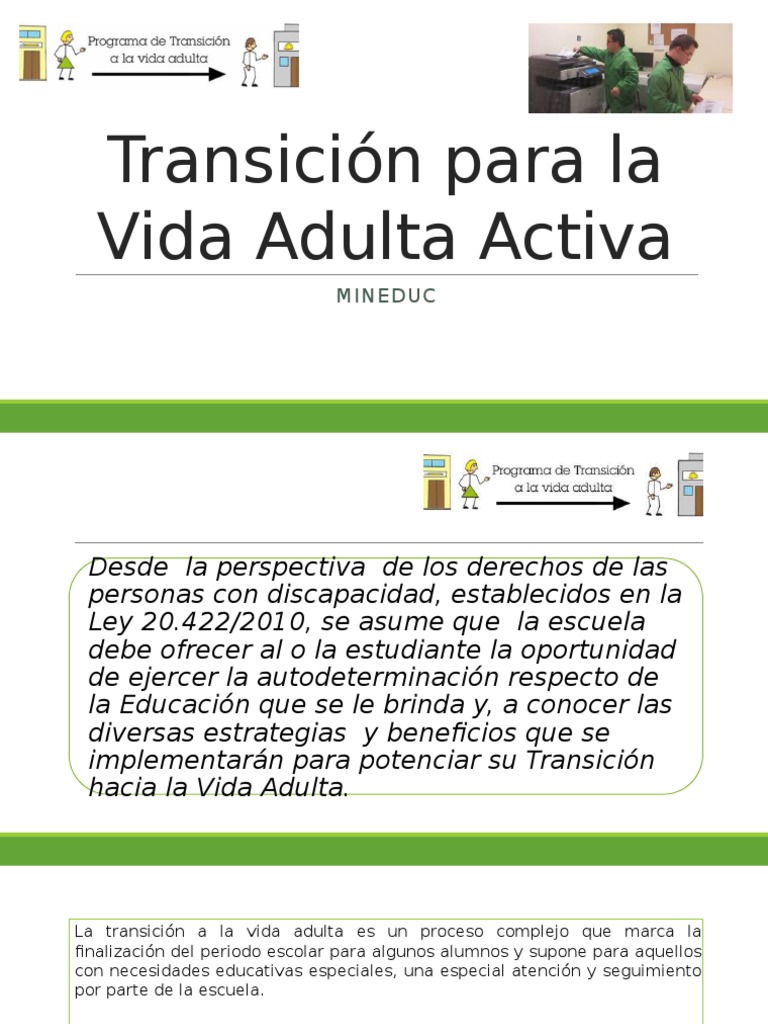 Transición Para La Vida Adulta | Adultos | Aprendizaje