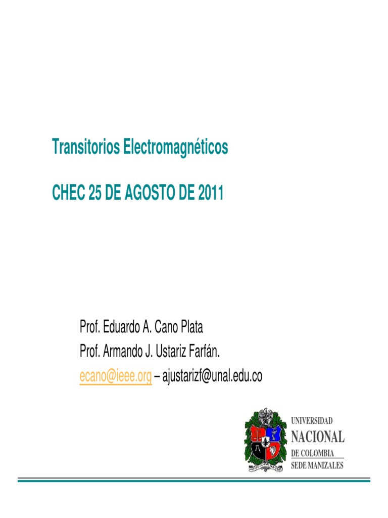 Presentación CHEC 1 | PDF | voltaje | Calidad (comercial)
