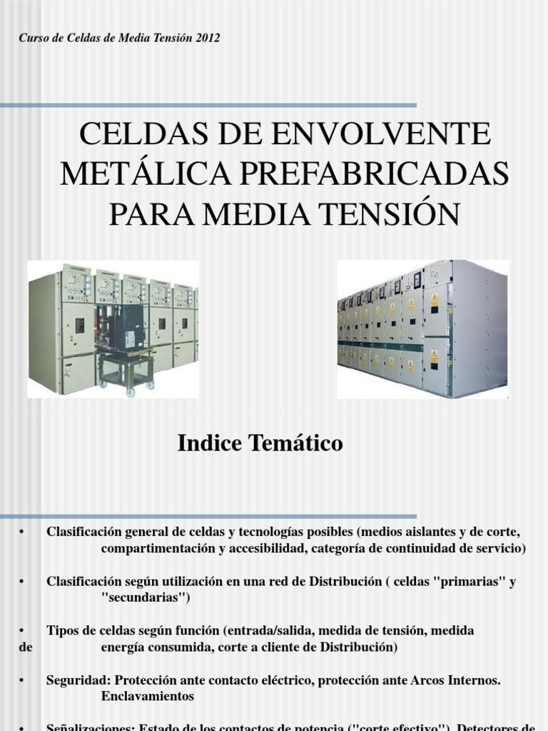Presentacion Celdas de MT (Versión Final) | PDF | Transformador | Relé