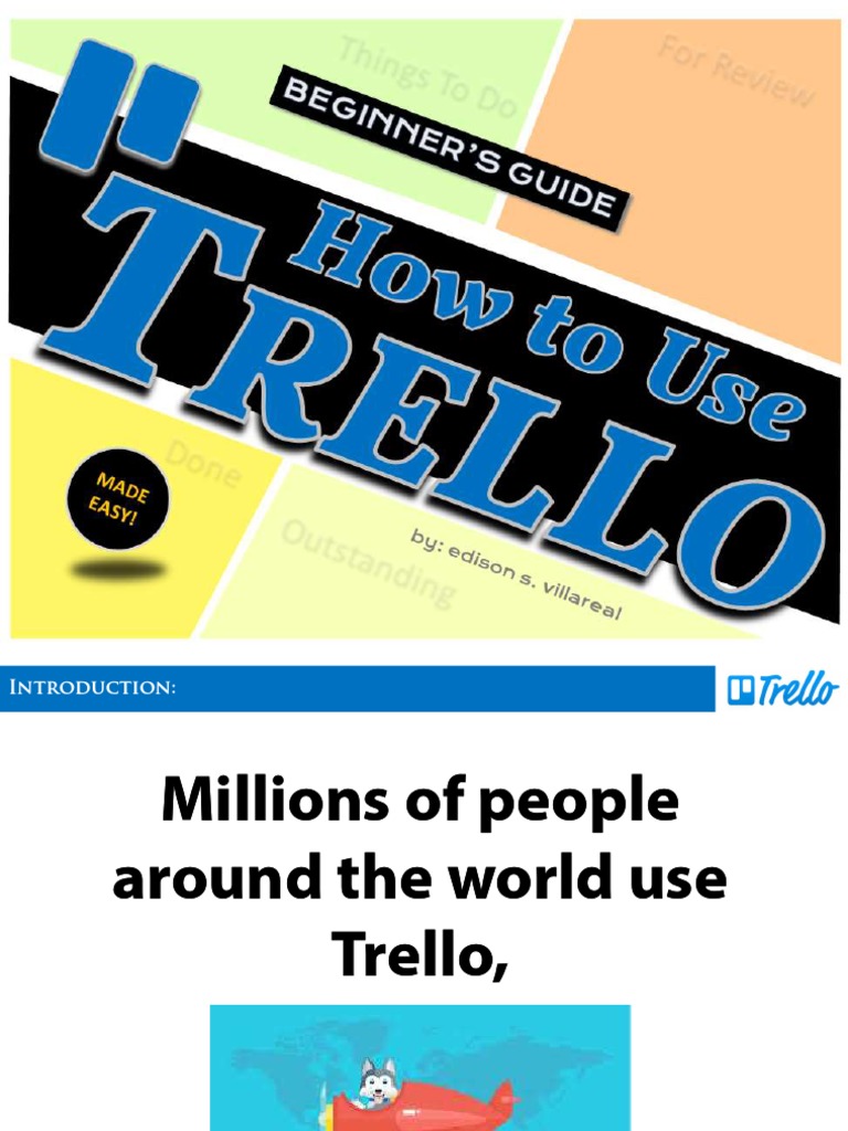 (Made Easy) How To Use Trello - Tutorial For Beginners. | PDF ...