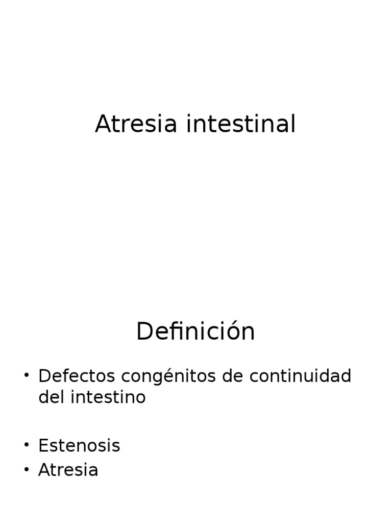 Atresia Intestinal | PDF | Salud y bienestar | Ciencia y matemáticas