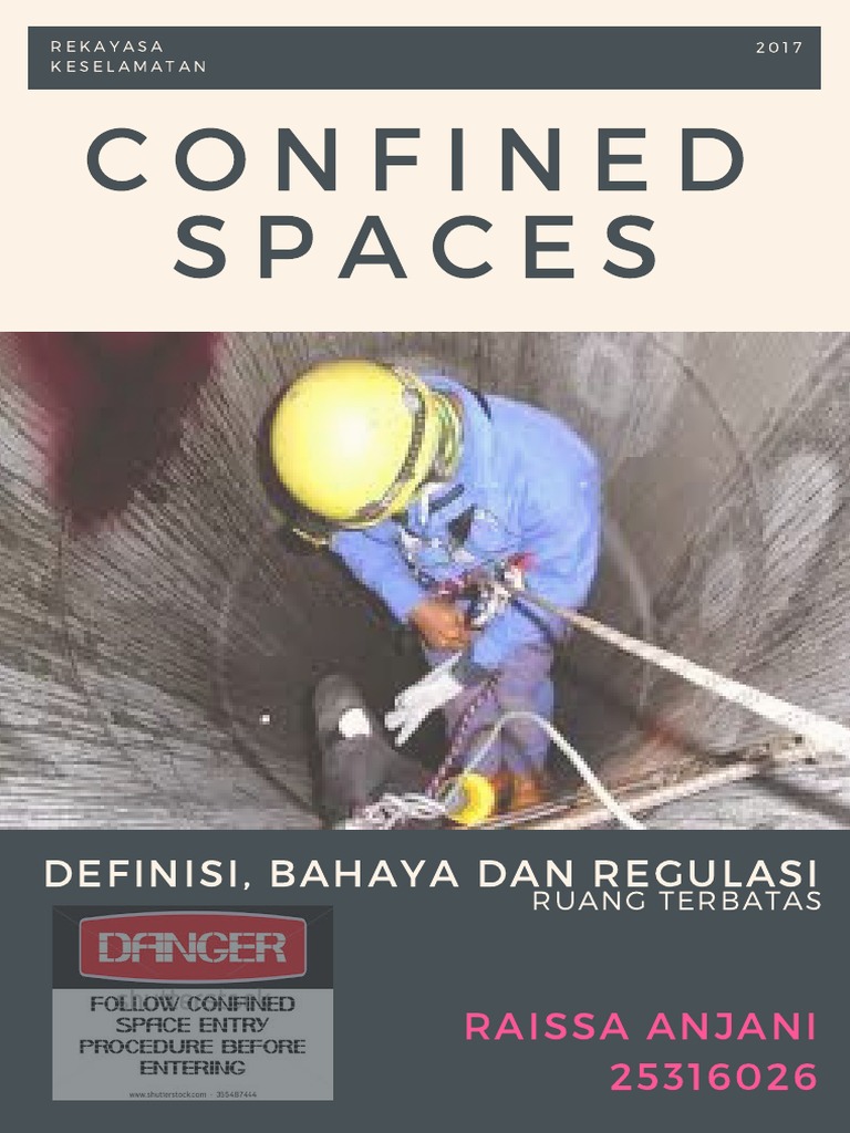 Confined Spaces: Definisi, Bahaya Dan Regulasi | PDF