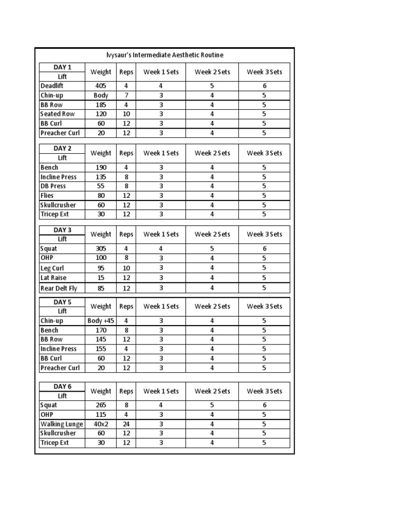 Ivysaur's Intermediate Aesthetic Routine Print | PDF