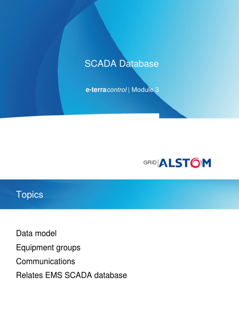 EMSP009 03 C Eterracontrol Scada DB Alstom 2011.03.07 | Download Free ...