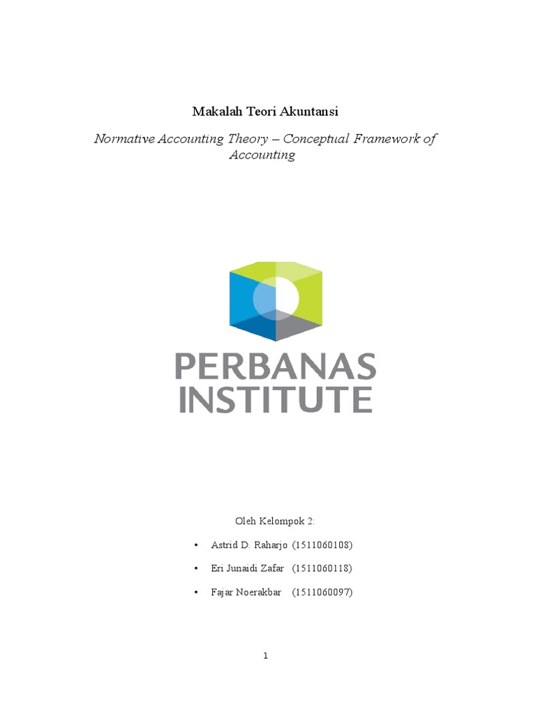 Makalah Teori Akuntansi Kelompok 2 - Conceptual Framework | PDF