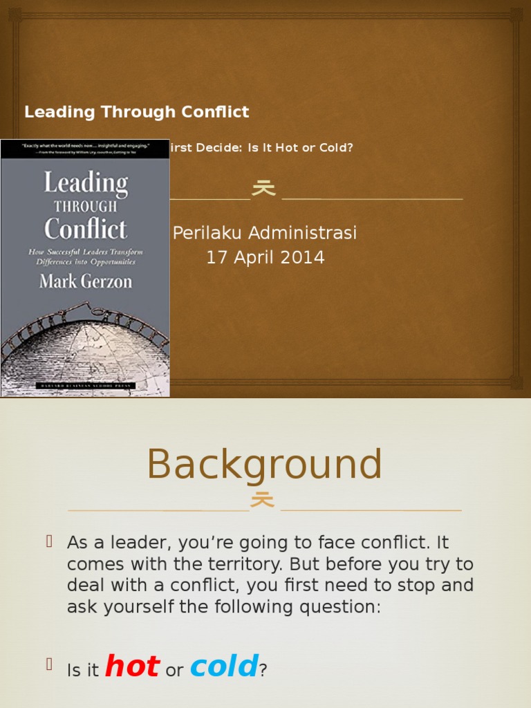 To Resolve A Conflict, First Decide | Download Free PDF | Psychology ...