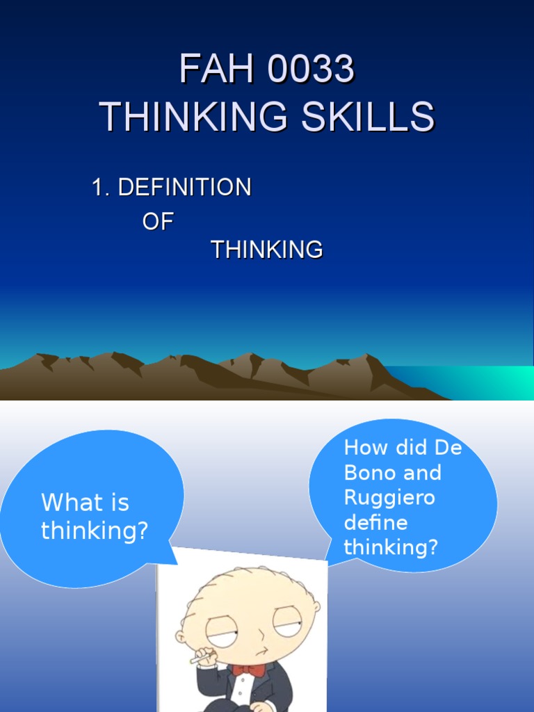 l1 - Definition of Thinking | PDF