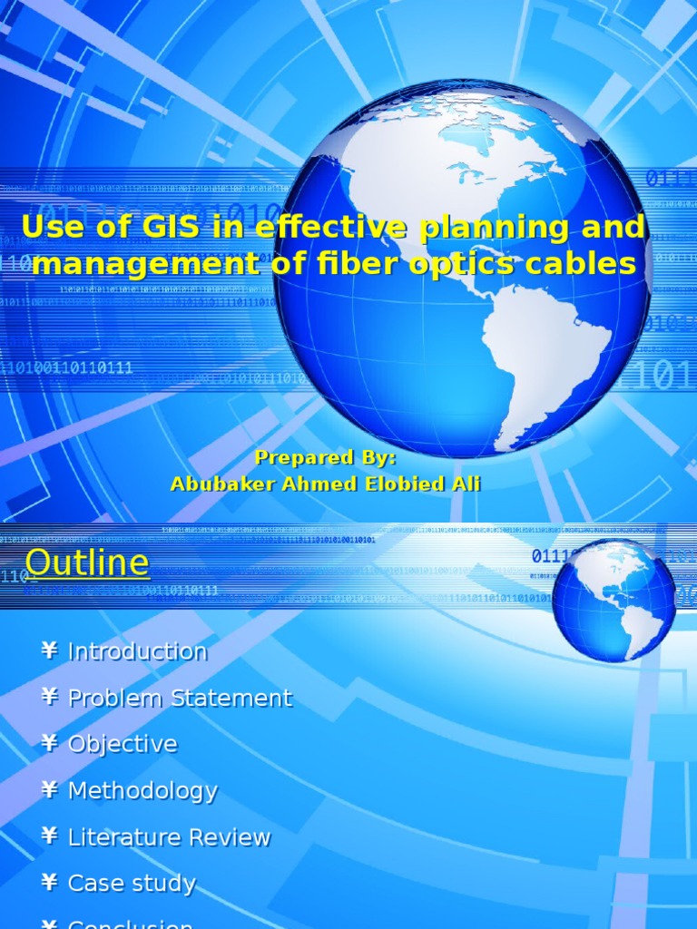 Use of GIS in Effective Planning and Management | PDF | Optical Fiber ...
