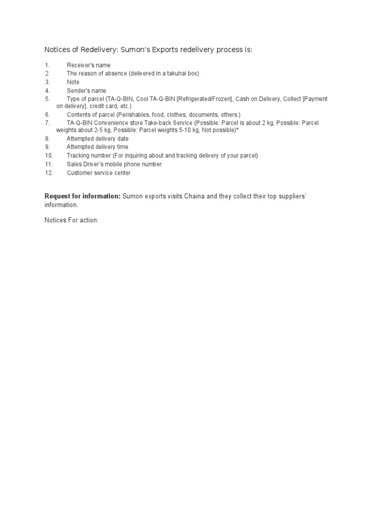 Sumon Exports Redelivery Process Guide | PDF | Business | Finance ...