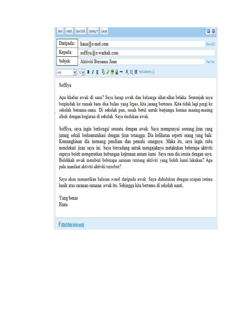 Karangan Email | PDF