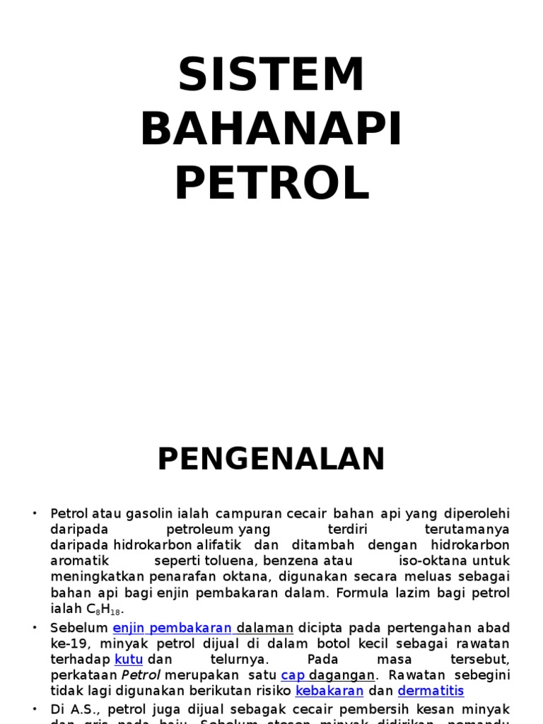 Sistem Bahanapi Petrol2 | PDF