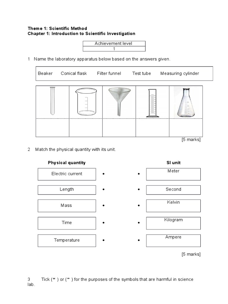 Summative Test 1 Form 1 DLP 2017 | PDF | Temperature | Thermometer