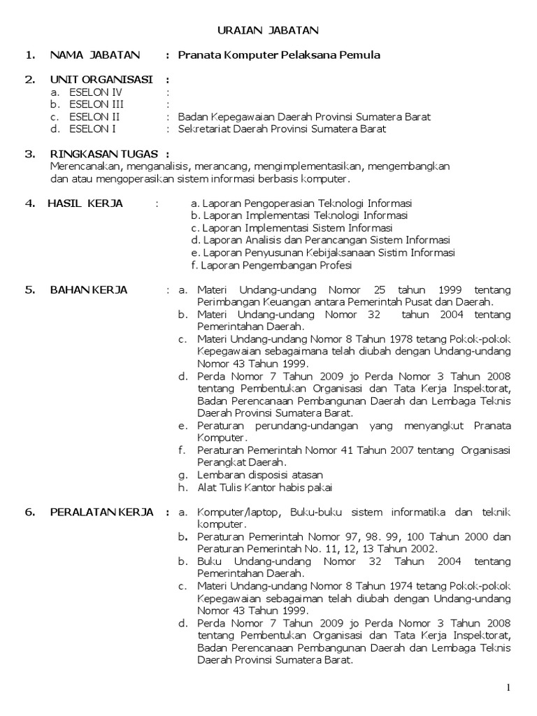 Uj-Jft Pranata Komputer PDF | PDF