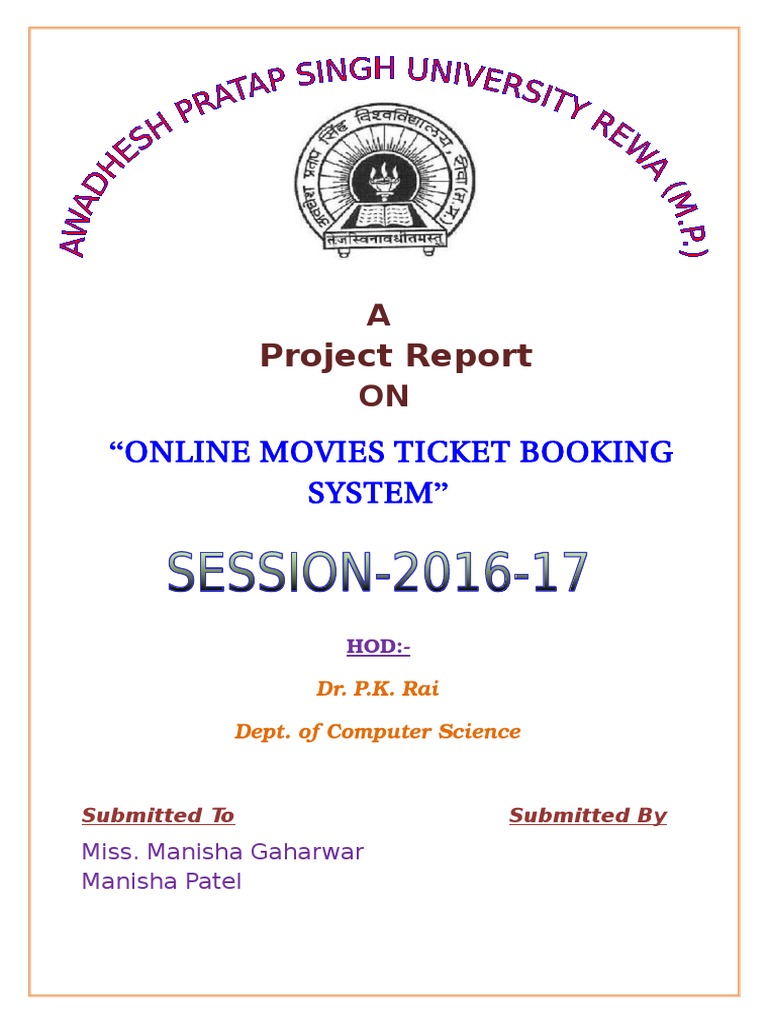 Project Report: "Online Movies Ticket Booking System" | PDF | Cognition