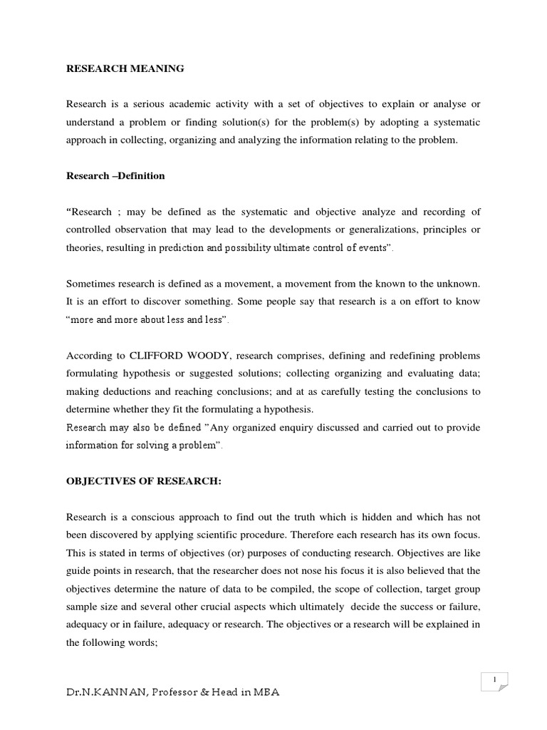 Research Methodology Full Notes | PDF | Sampling (Statistics) | Experiment