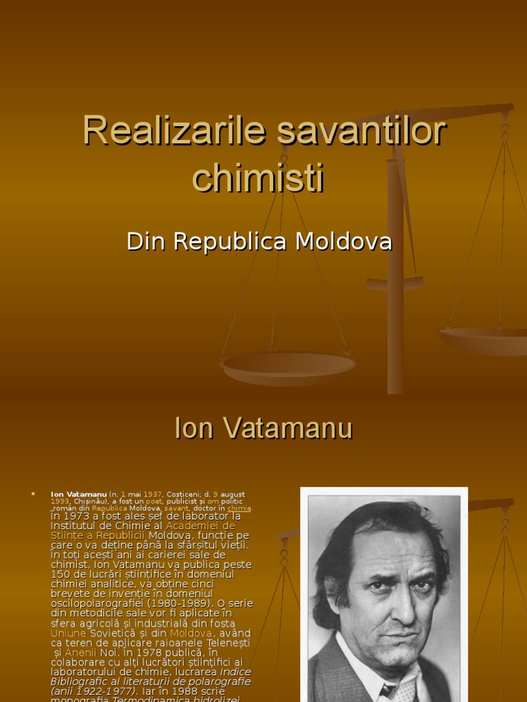 Realizarile Savantilor Chimisti | PDF