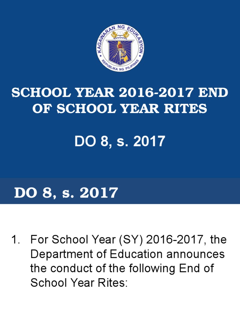 Deped Order 8 S 2017 | PDF | Secondary School | Public Sphere