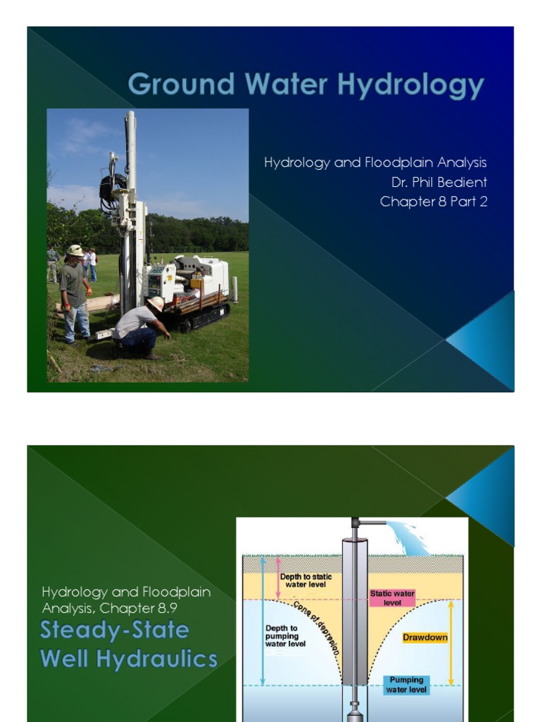 Groundwater Hydrology Dr. Phil Bedient | PDF | Aquifer | Hydrogeology