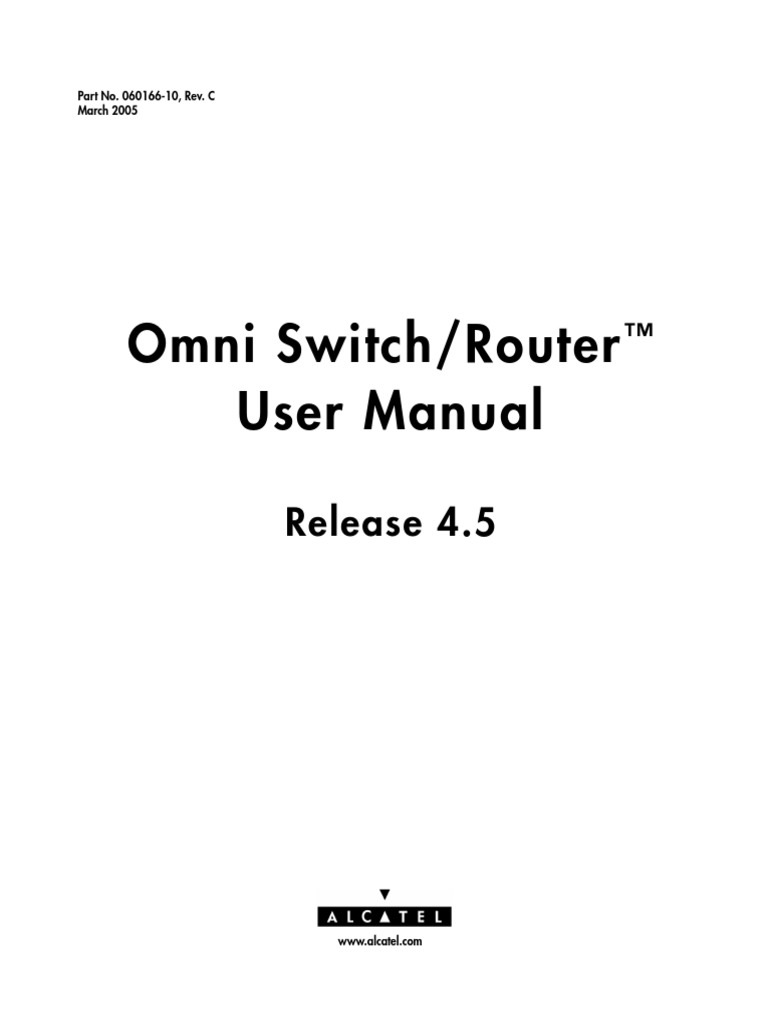 OmniSwitch - Router User Manual R4-5 | PDF | Electromagnetic Interference | Command Line Interface