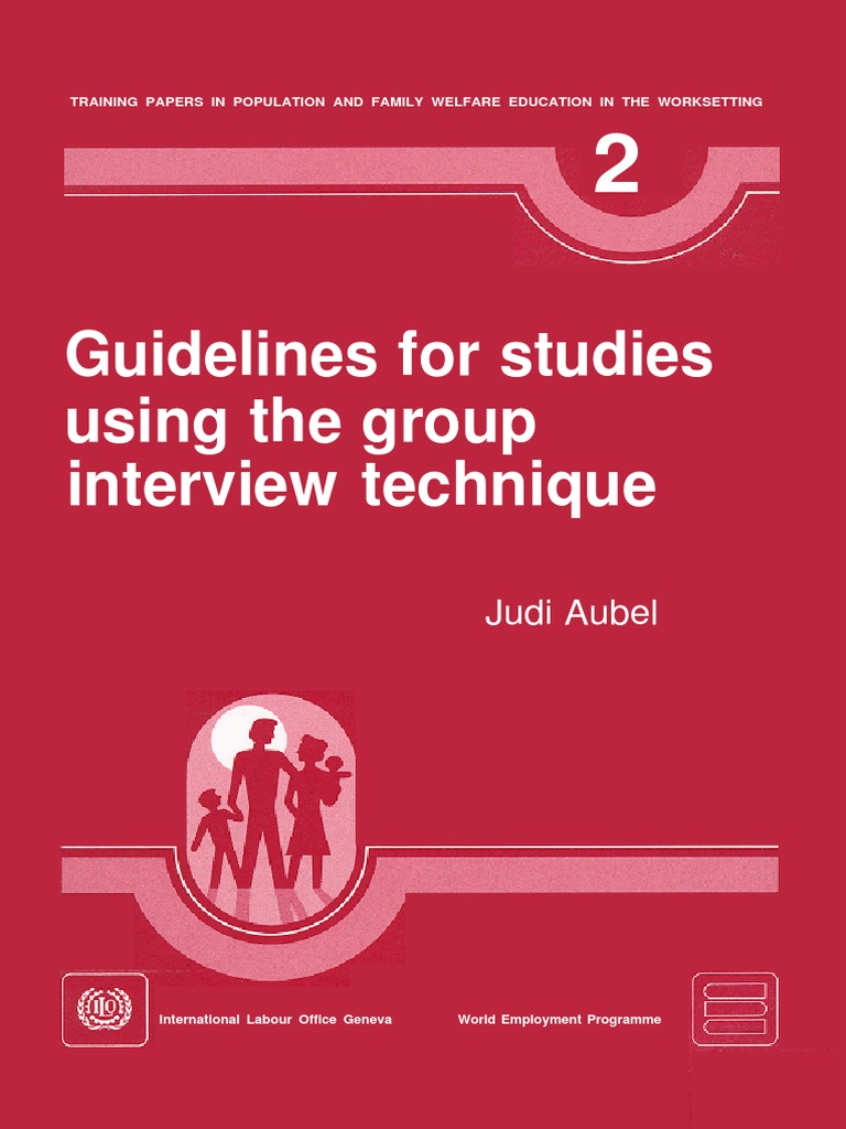 ILO Guide For Group Interviews | Download Free PDF | Survey Methodology ...