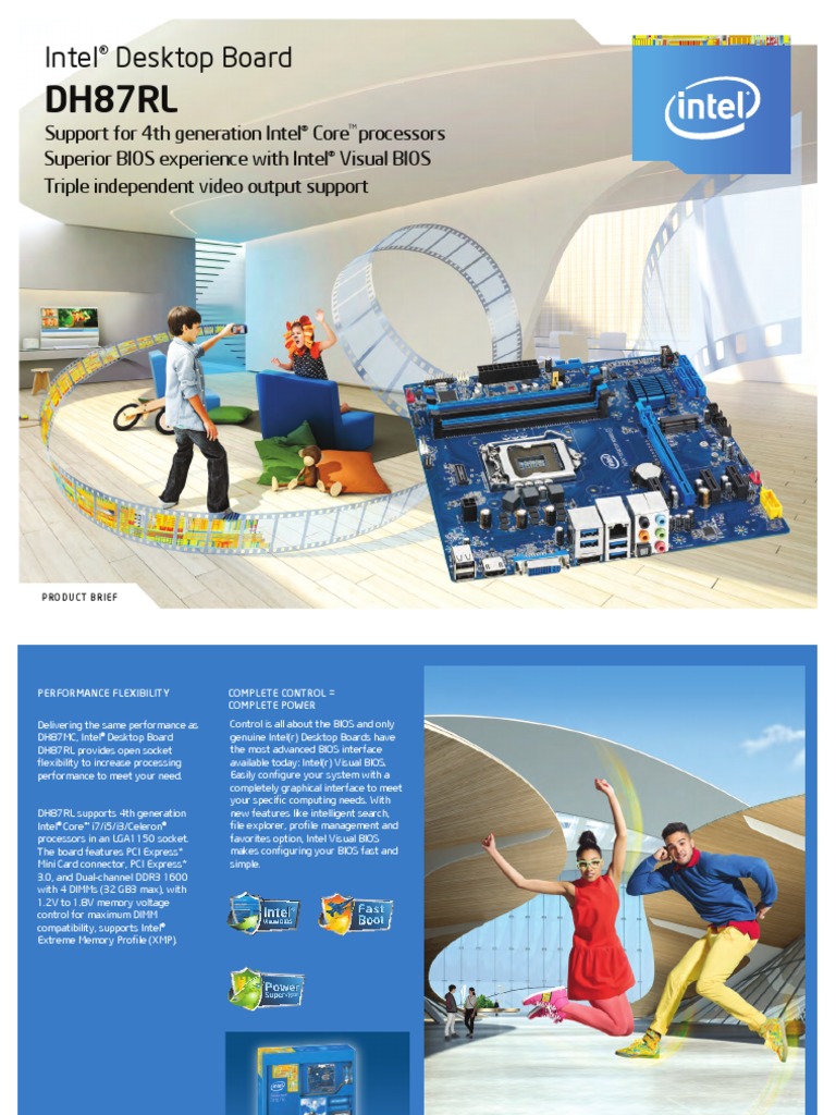 Desktop Board dh87rl Brief PDF | PDF | Intel | Solid State Drive