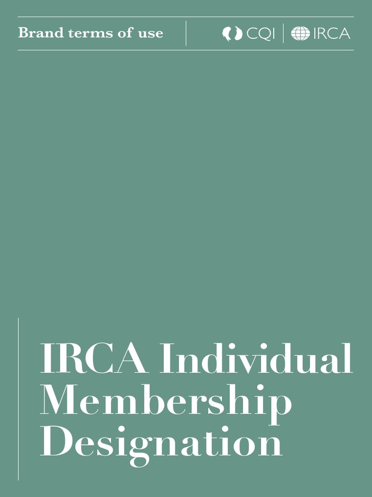 IRCA Scheme Brand Terms of Use | PDF | Accounting And Audit | Business