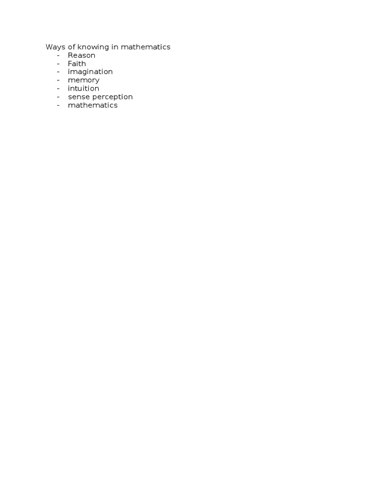 The Seven Modes of Understanding in Mathematics: Reason, Faith ...