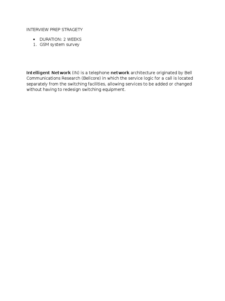 Telecom Interview Prep Guide | PDF