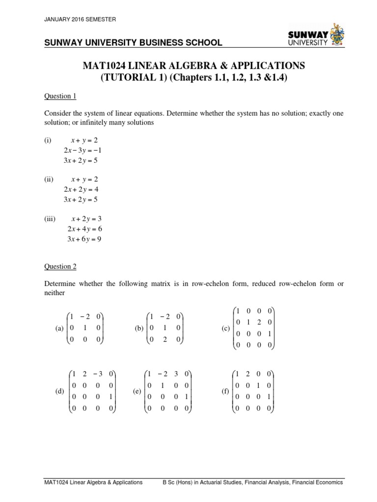 Linear Algebra Applications | PDF | Eigenvalues And Eigenvectors ...
