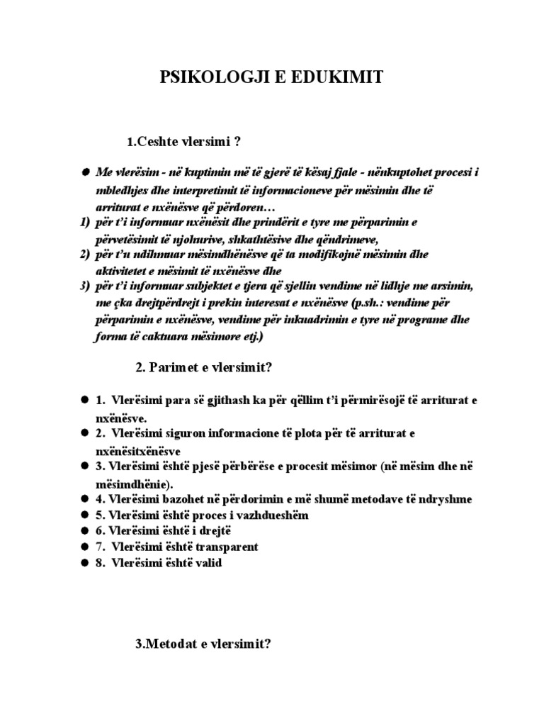 Psikologji e Edukimit | PDF