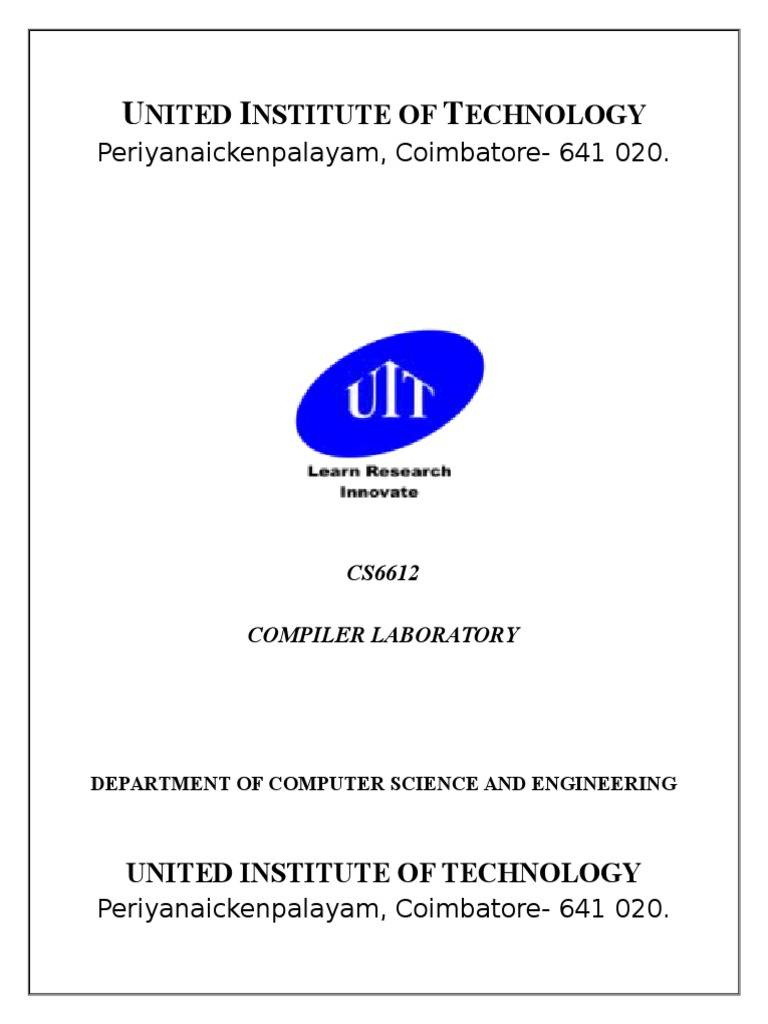 Compiler Lab (2016-2017) | Download Free PDF | C (Programming Language ...