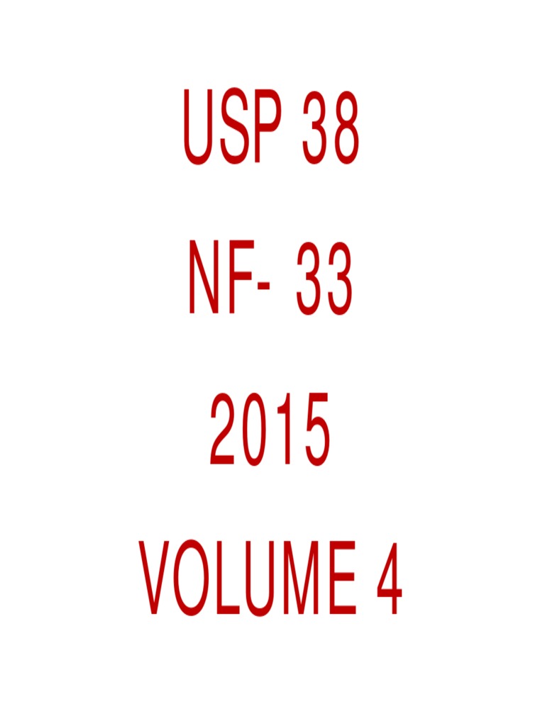 USP 38 - NF 33 - VOLUMEN 4 (Páginas 6289 - 7455) PDF | PDF ...