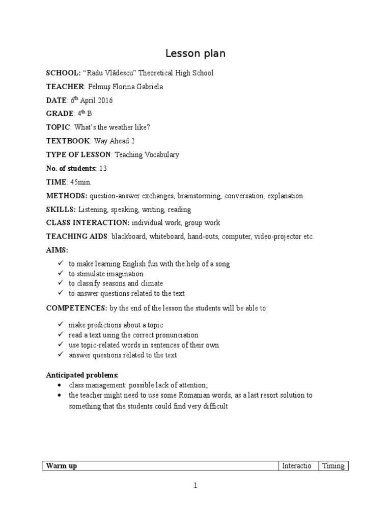 Lesson Plan: TH TH | Download Free PDF | Lesson Plan | Epistemology