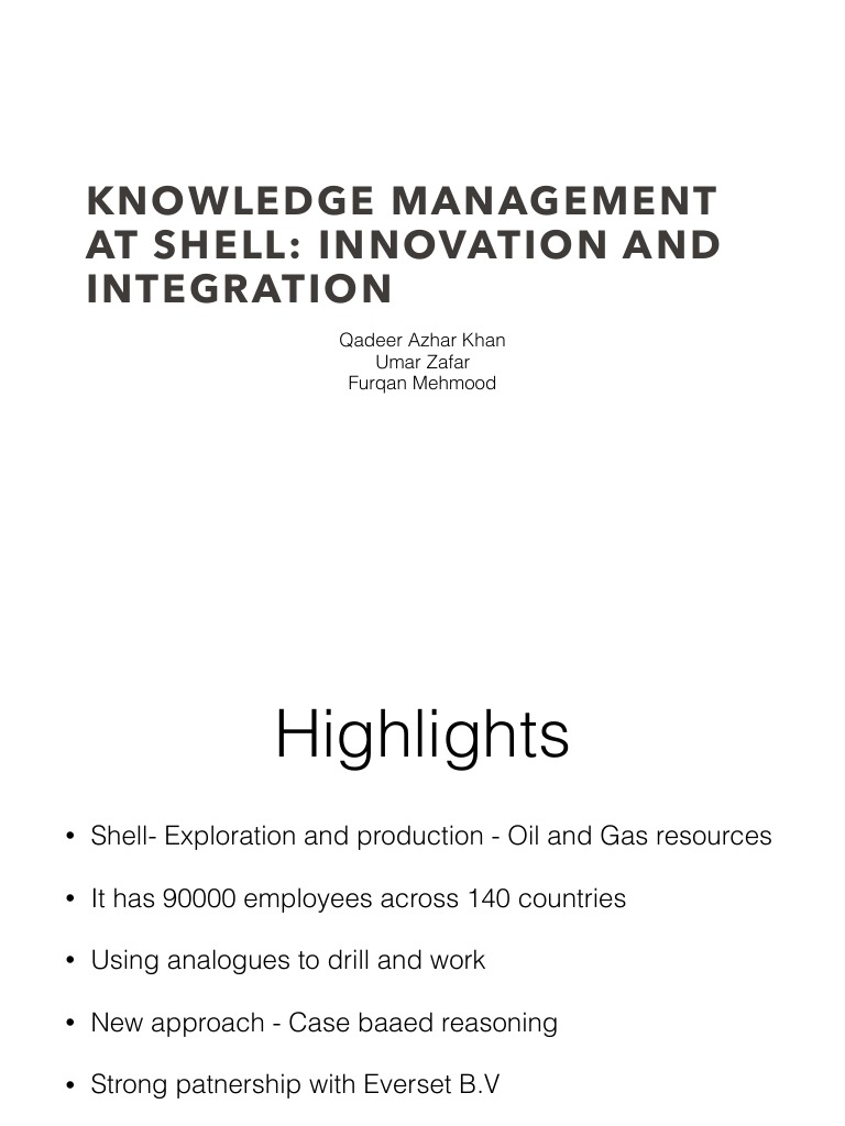 Leveraging Knowledge Management Initiatives and External Partnerships ...