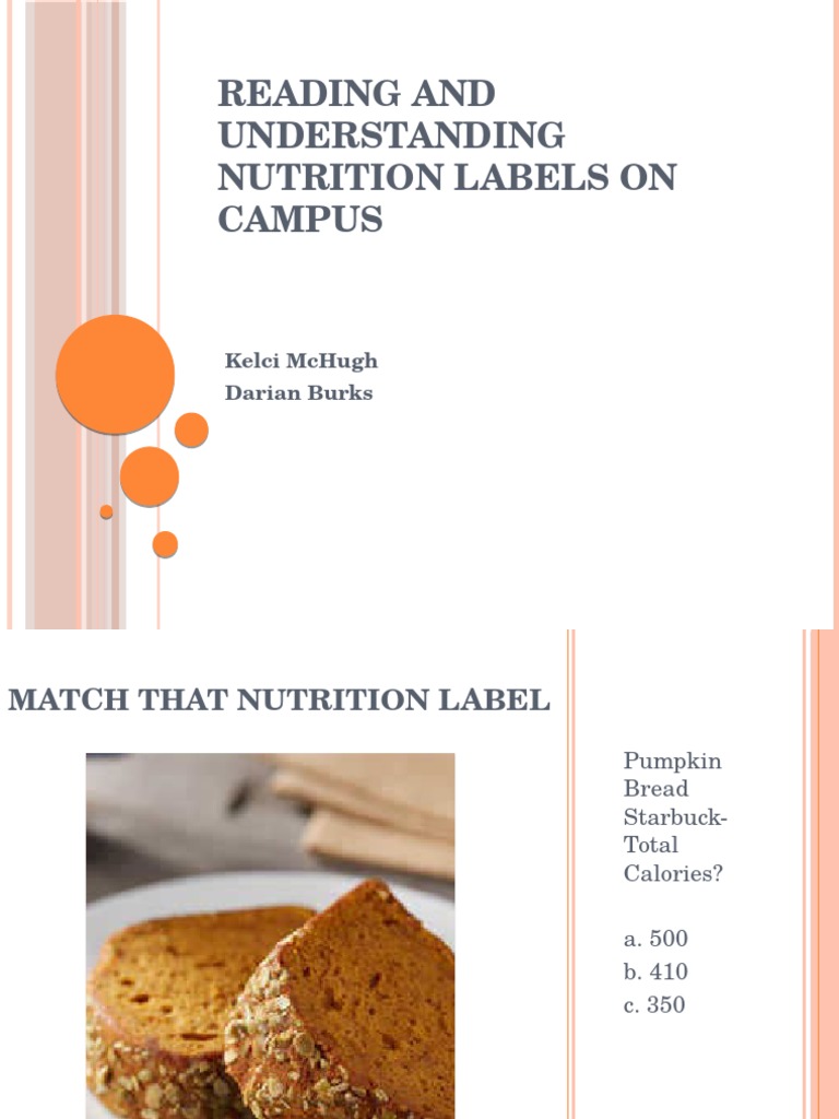 Reading and Understanding Nutrition Labels | PDF | Nutrition Facts ...
