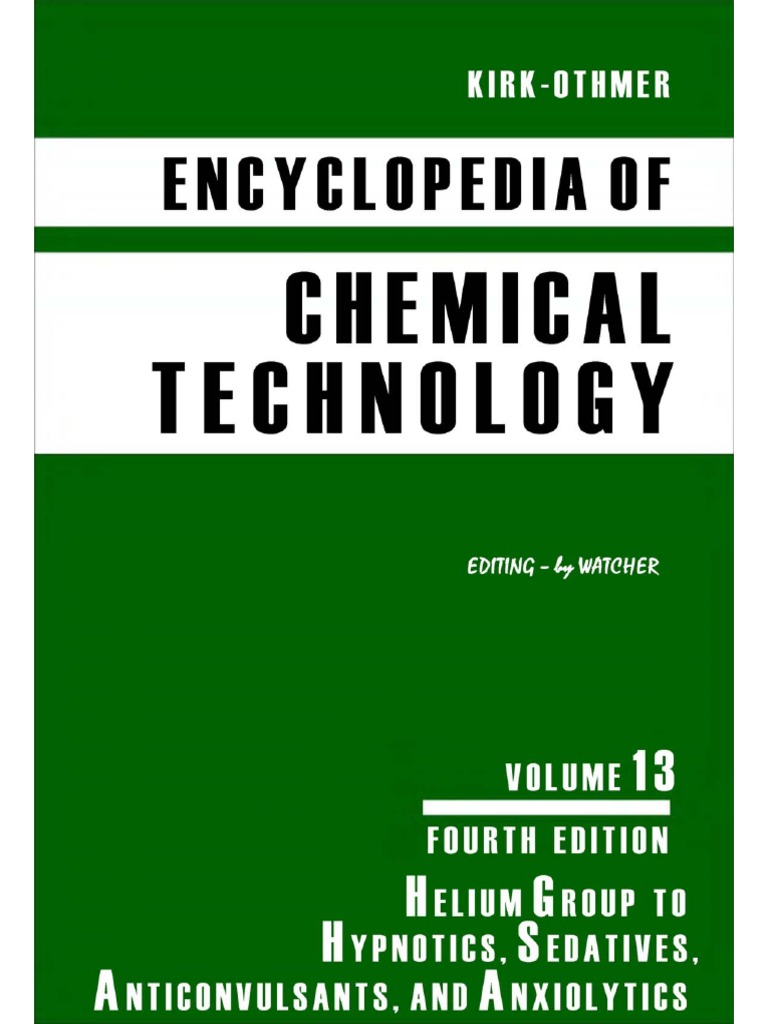 Encyclopedia of Chemical Technology (Vol 13) | PDF