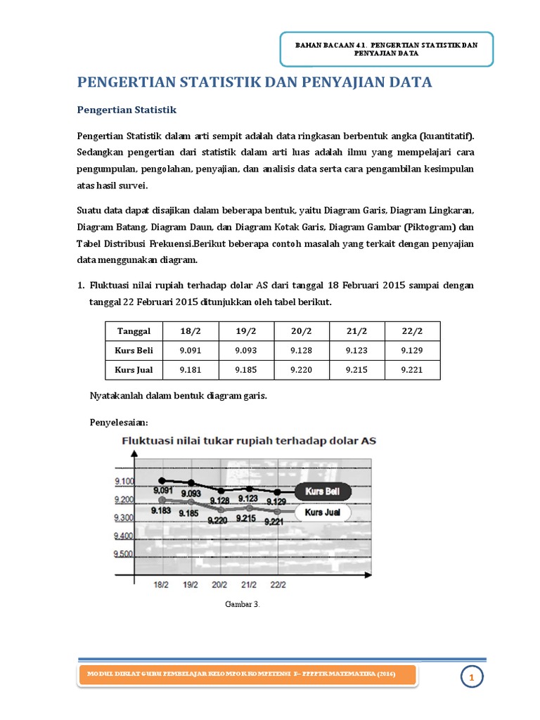 Penyajian Data Statistik dalam Tabel | PDF