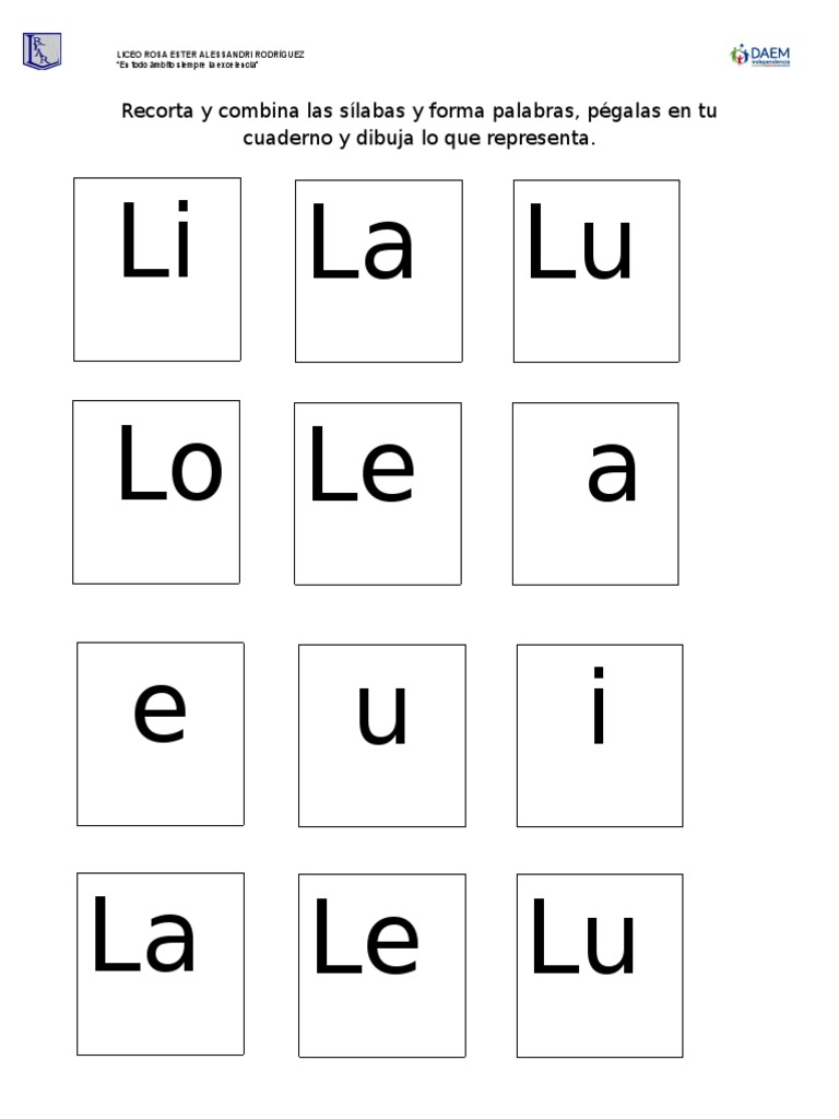 Letras Armables para Imprimir | PDF