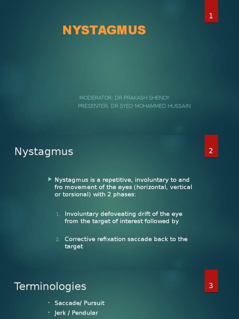 Nystagmus 1 | Download Free PDF | Neurology | Senses