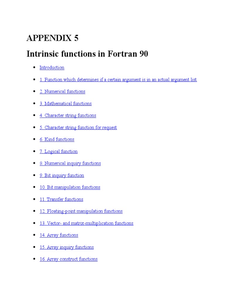 Fortran 90 Commands | PDF | Array Data Structure | Matrix (Mathematics) Fortran 90 Commands | PDF | Array Data Structure | Matrix (Mathematics)