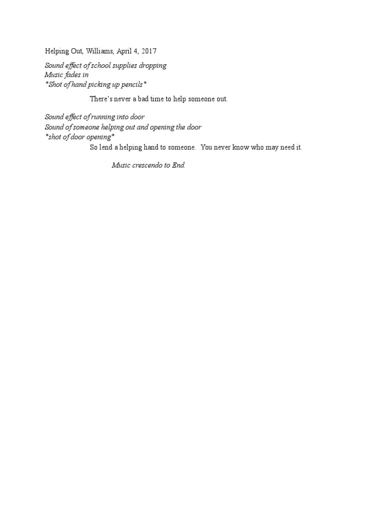The Importance of Helping Others | PDF