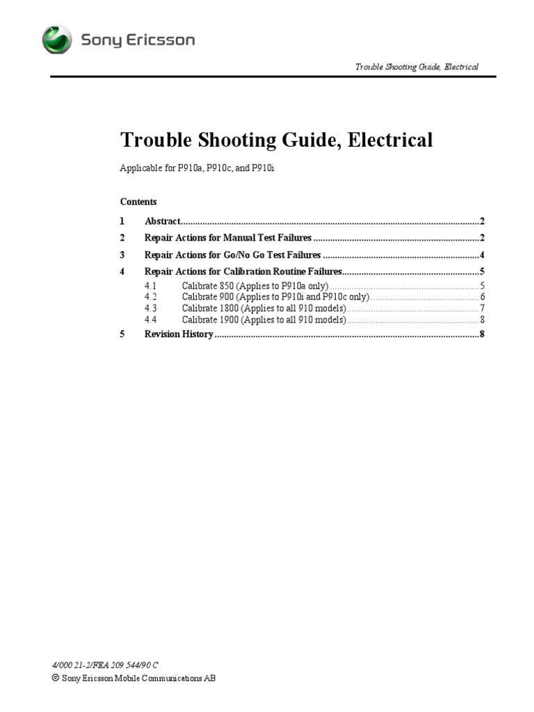 Trouble Shooting Guide | PDF