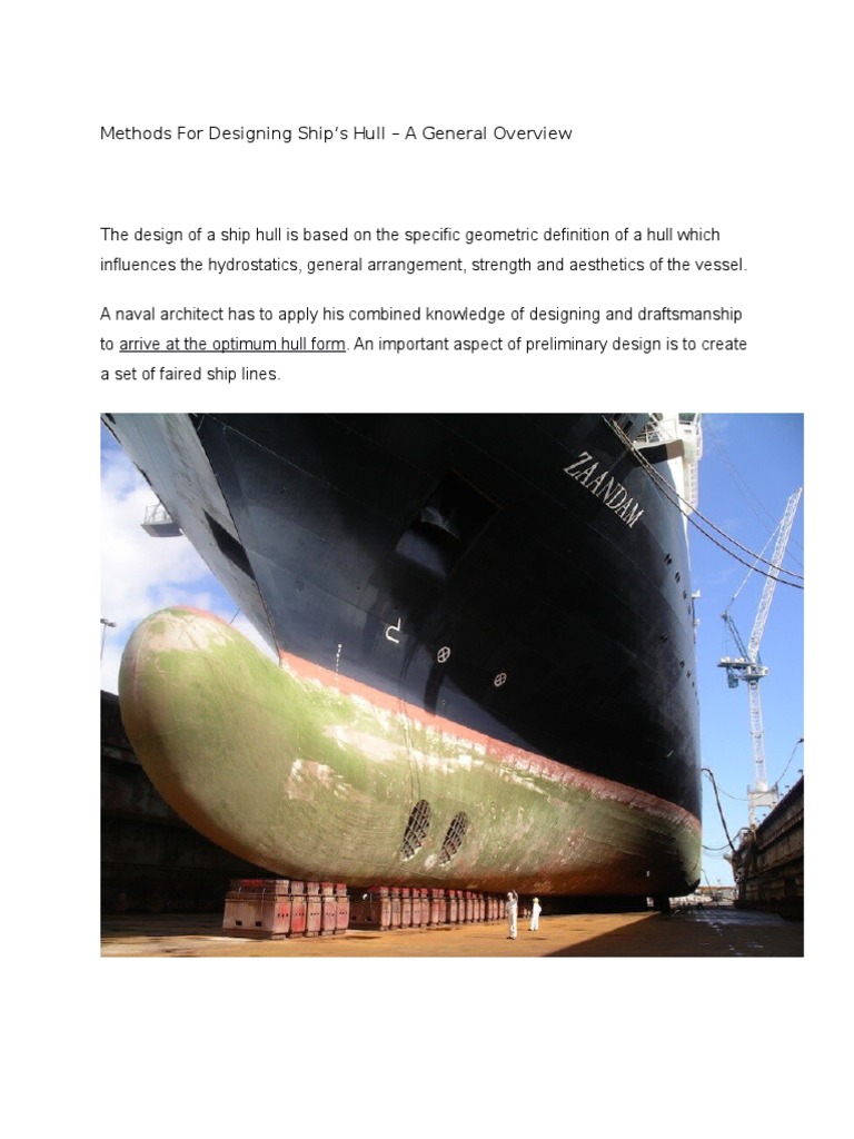 Methods For Designing Ship | PDF | Ships | Oil Tanker