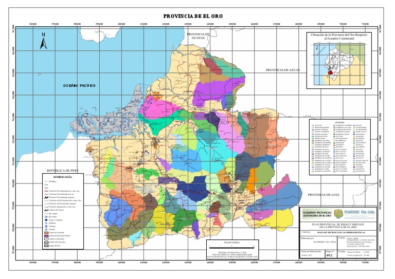 09.2-Mapa de Microcuencas Hidrograficas | Ecuador | Naturaleza