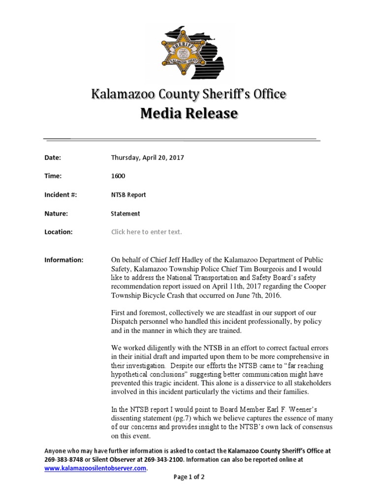 NTSB Report Statement | PDF | National Transportation Safety Board ...