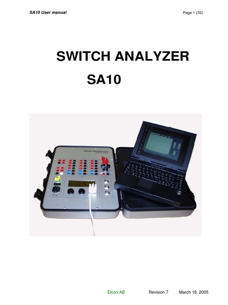 Switch Analyzer SA10 | PDF | Power Supply | Resistor